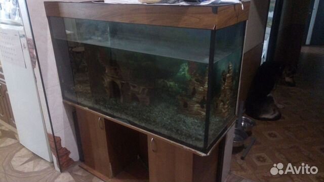 Аквариум 400 литров на тумбе
