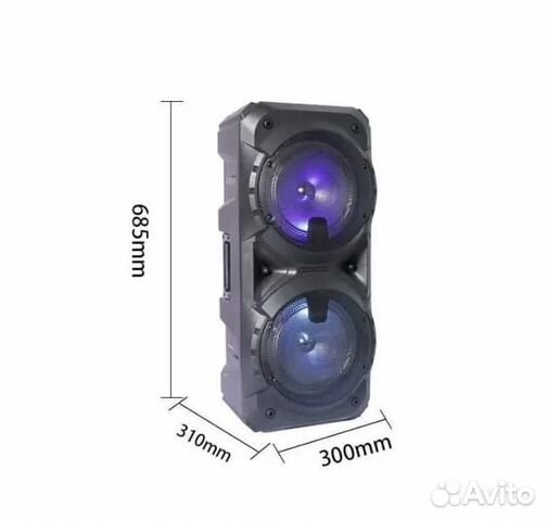 Беспроводная большая колонка ZQS-8201 + микрофон в Чебоксарах, цена 7 ...