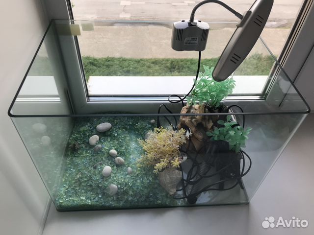 Аквариум (Террариум) 60л+фильтр+нагреватель+лампа